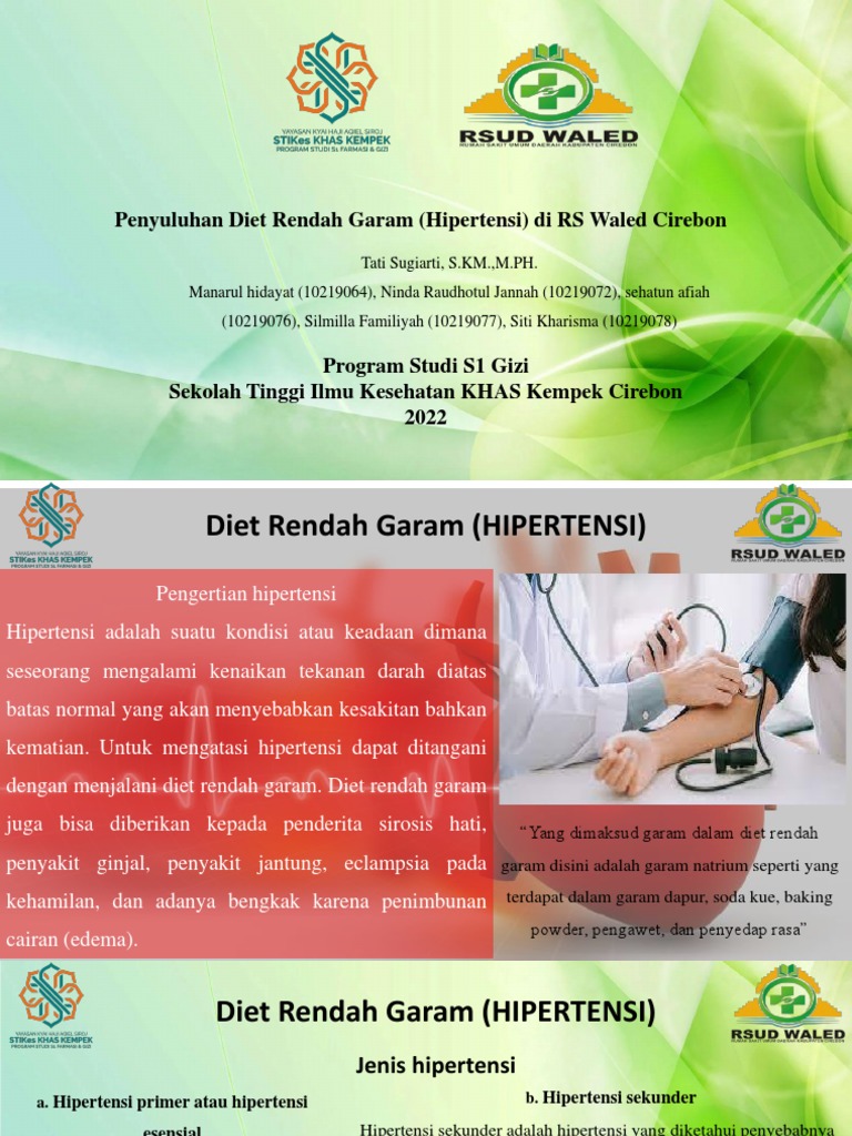 Diet Rendah Garam | PDF