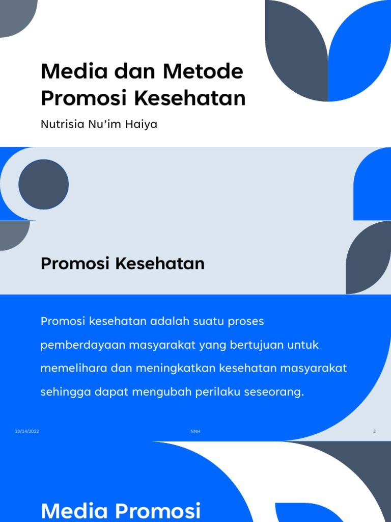 Media Dan Metode Promosi Kesehatan | PDF