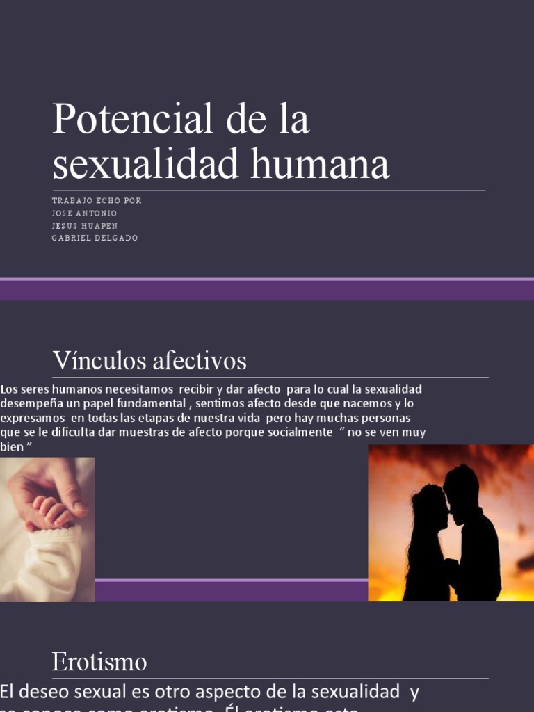 Potencial de La Sexualidad Humana | PDF