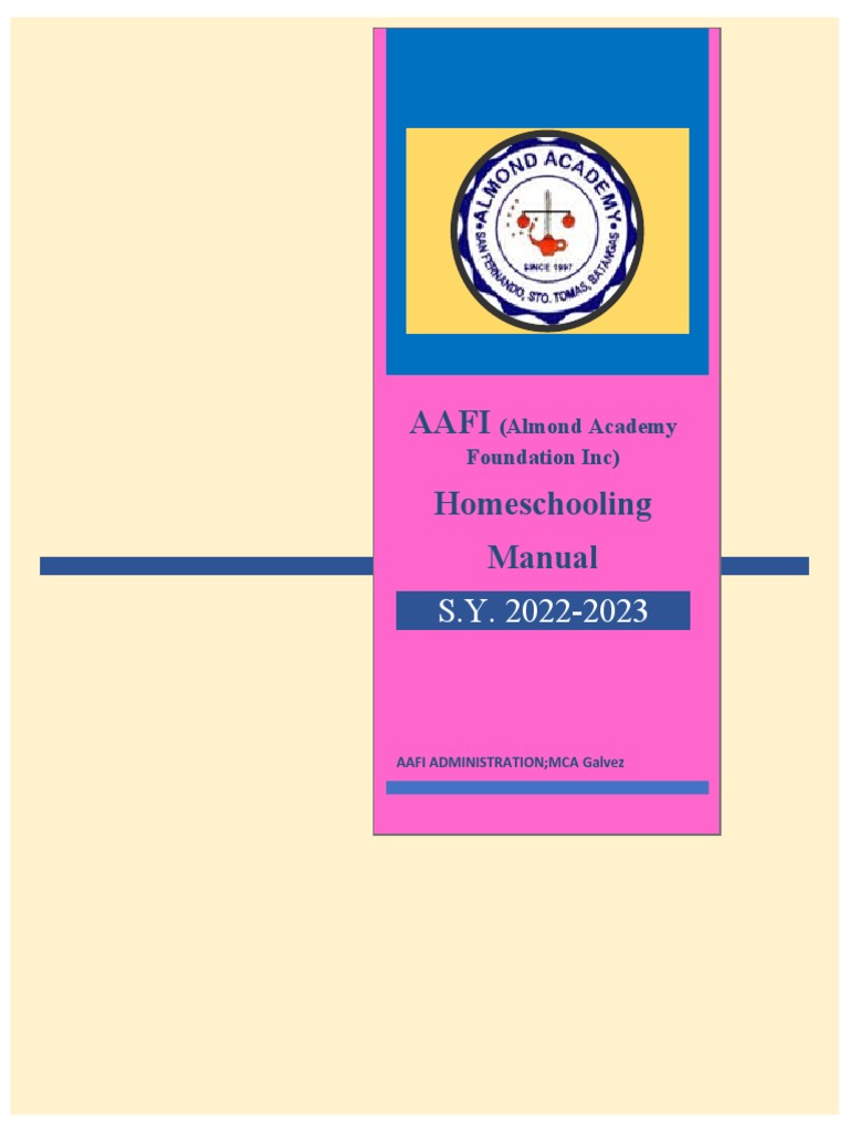 AAFI Homeschool Manual Guide | PDF | Homeschooling | Educational Assessment