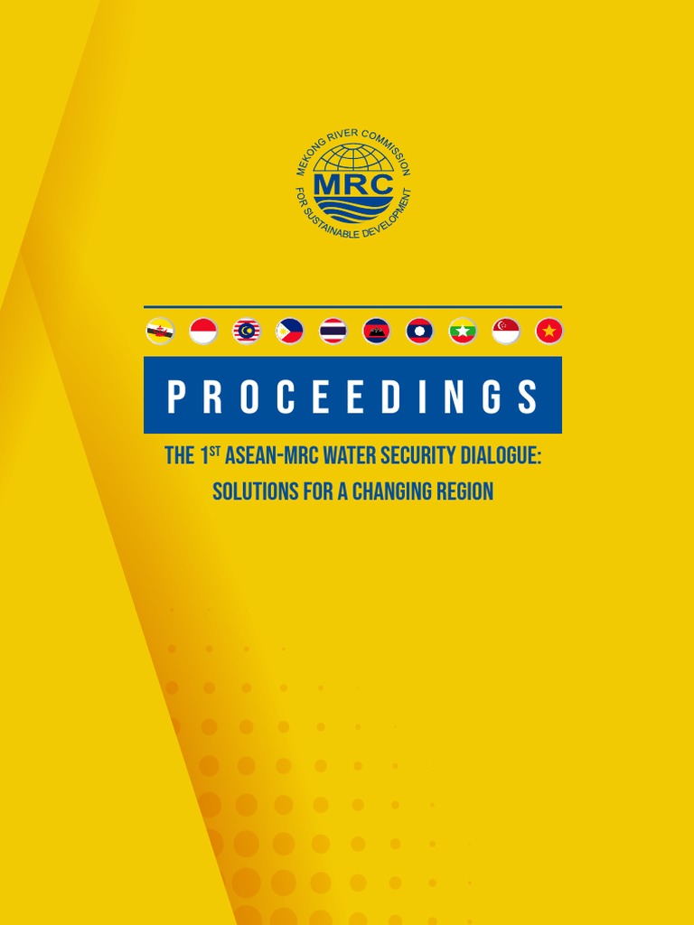 Booklet ASEAN MRC Water Security Dialogue | PDF | Water Security | Mekong