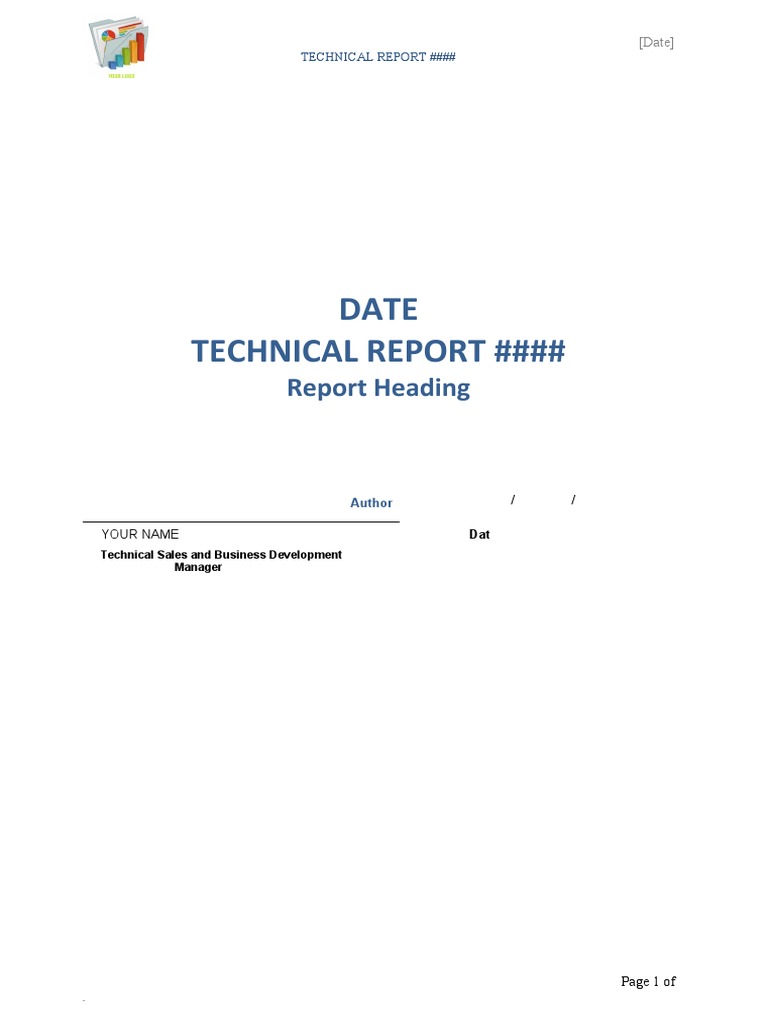 Technical Report Template | PDF | Written Communication | Writing