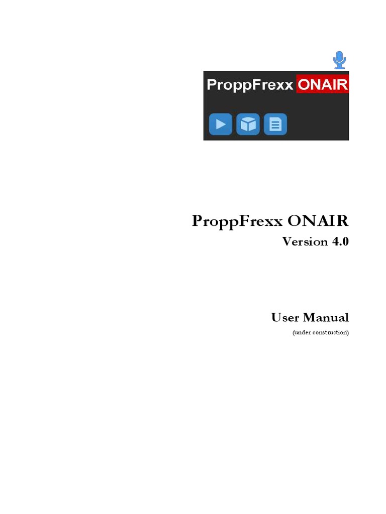 ProppFrexx ONAIR UserManual v4.0 | Download Free PDF | Computer Engineering | Software