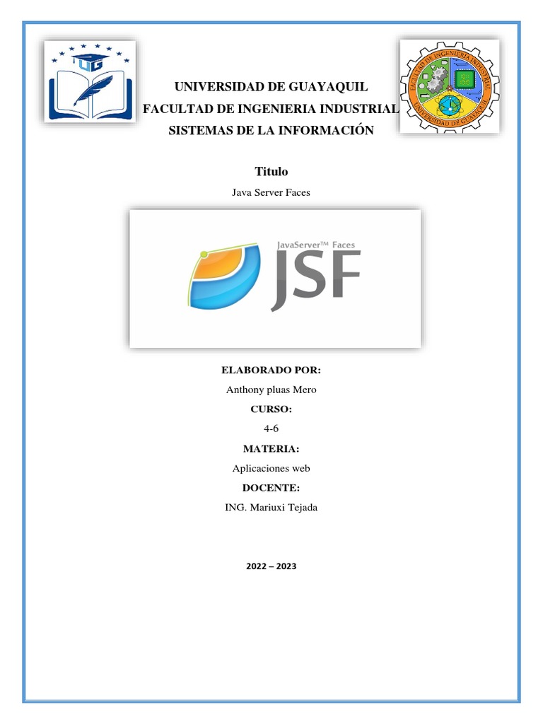 JSF-java Server Faces | PDF | Java (lenguaje de programación) | Red mundial