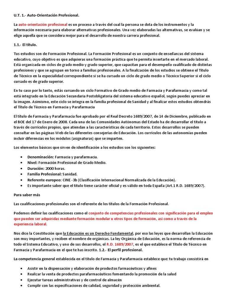 Tema 1 FOL | PDF | Farmacia | Farmacéutico