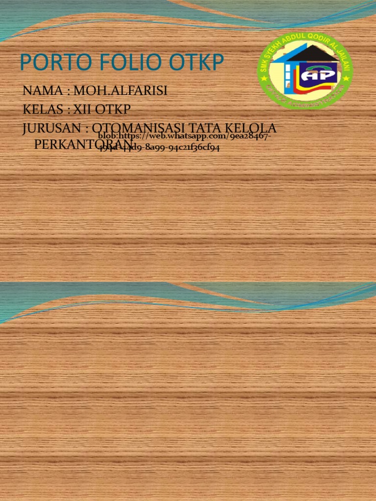 Porto Folio Otkp | PDF | Karier & Perkembangan
