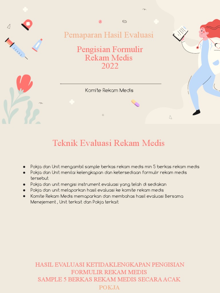 Pemaparan Evaluasi Form Rekam Medis | PDF