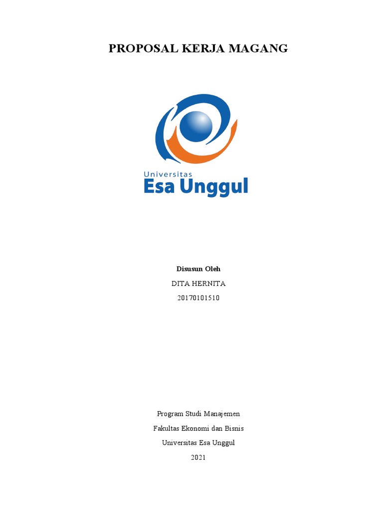 Proposal Kerja Magang Dita | PDF
