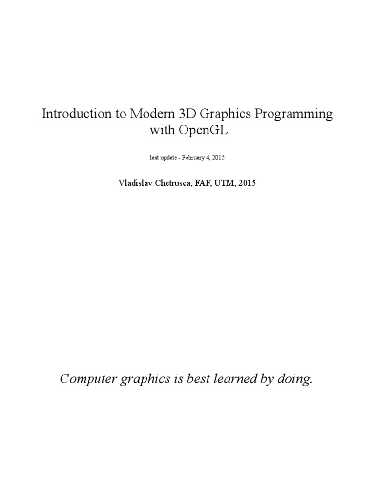 Introduction To Modern 3D Graphics Programming With OpenGL (PDFDrive ... Introduction To Modern 3D Graphics Programming With OpenGL (PDFDrive ...