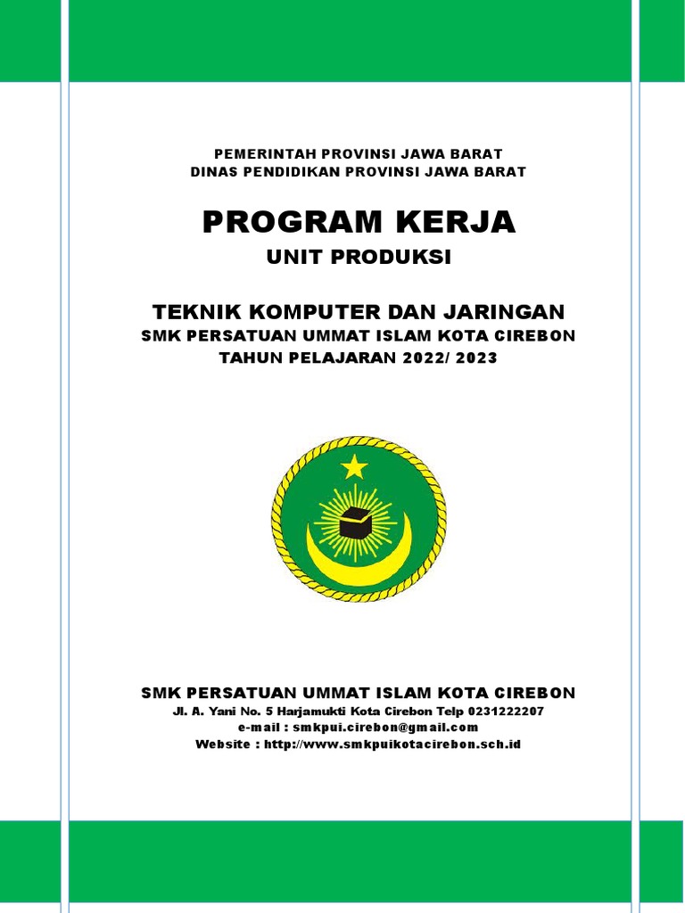 Program Kerja Unit Produksi TKJ | PDF | Seni