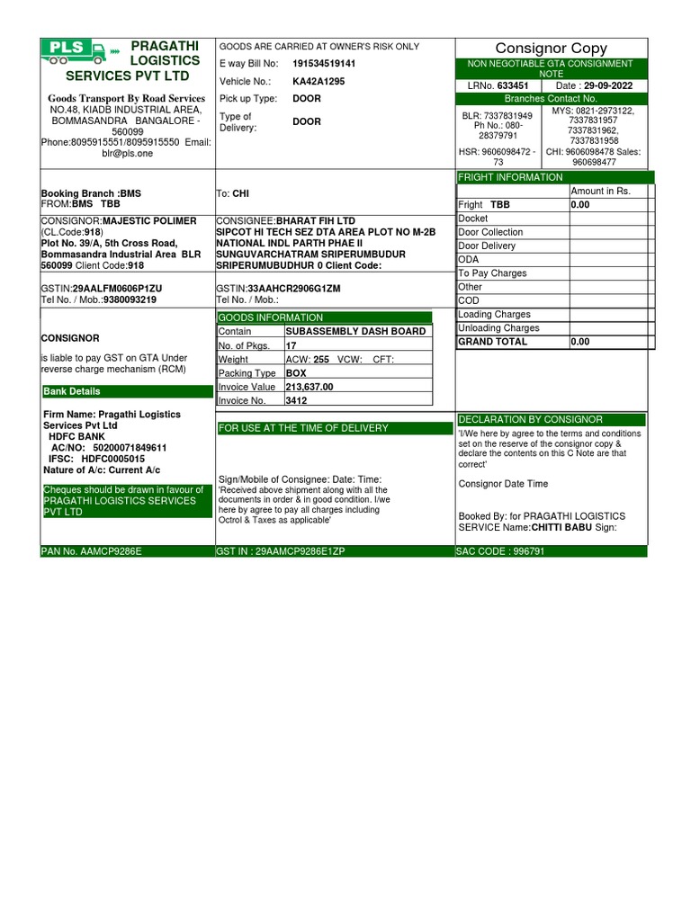 LR Copy Bharath | PDF | Supply Chain Management | Trade