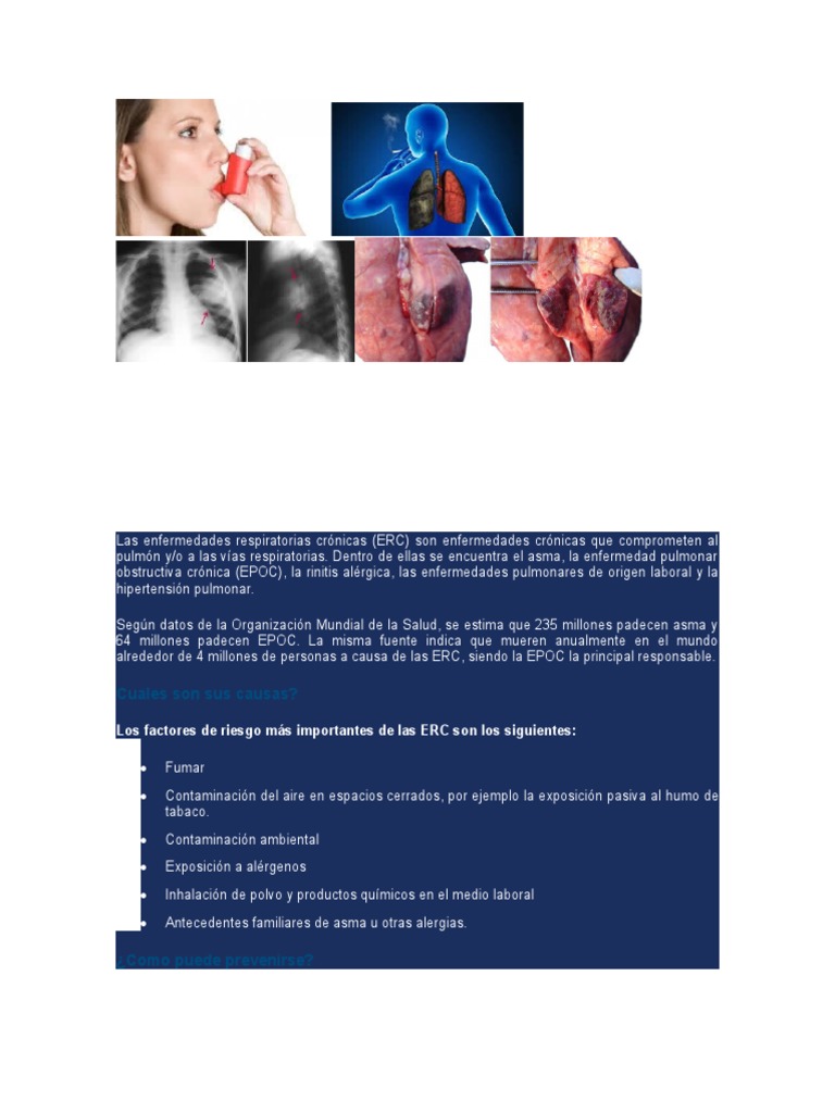 Las Enfermedades Respiratorias Crónicas | PDF