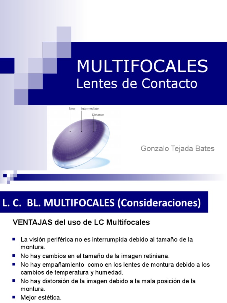 17 Lentes de Contacto Multifocales | PDF | Ligero | Sistema visual