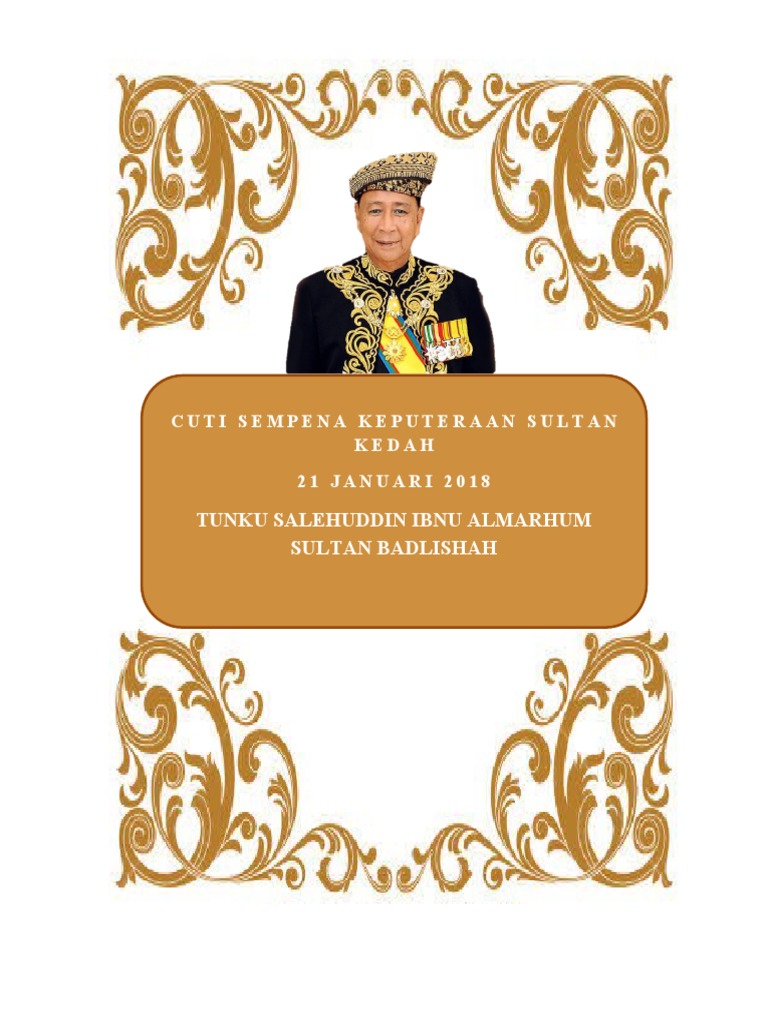 Cuti Keputeraan Sultan Kedah | PDF