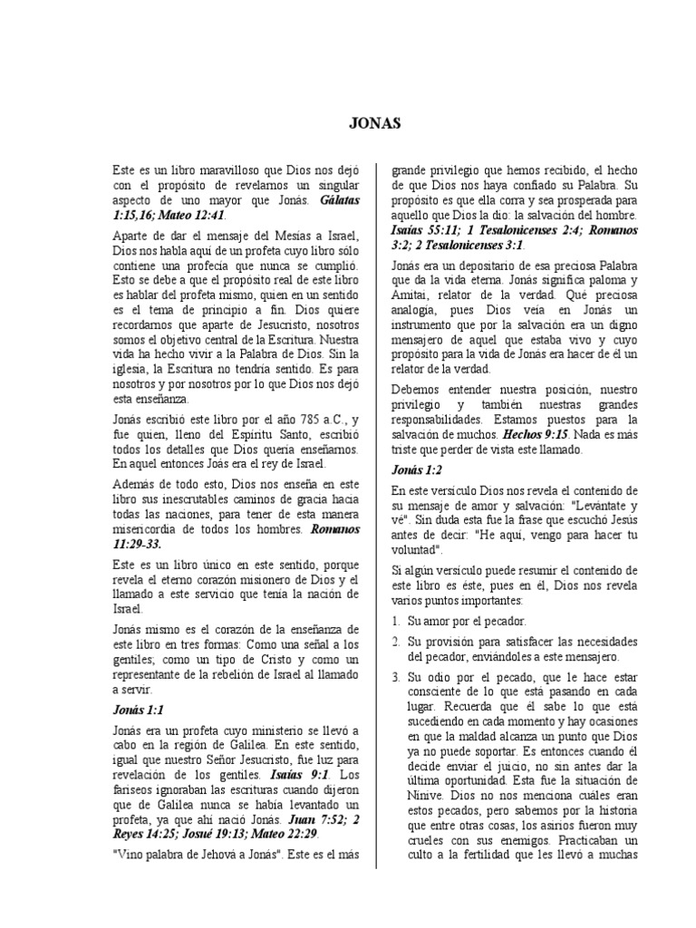Jonás | PDF | Jonás | Pecado