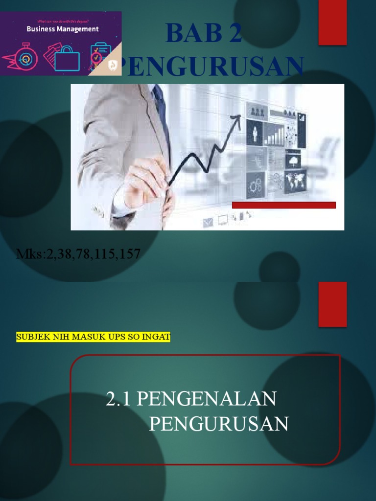 Ap015 Bab 2 - Pengenalan Pengurusan (Autosaved) | PDF
