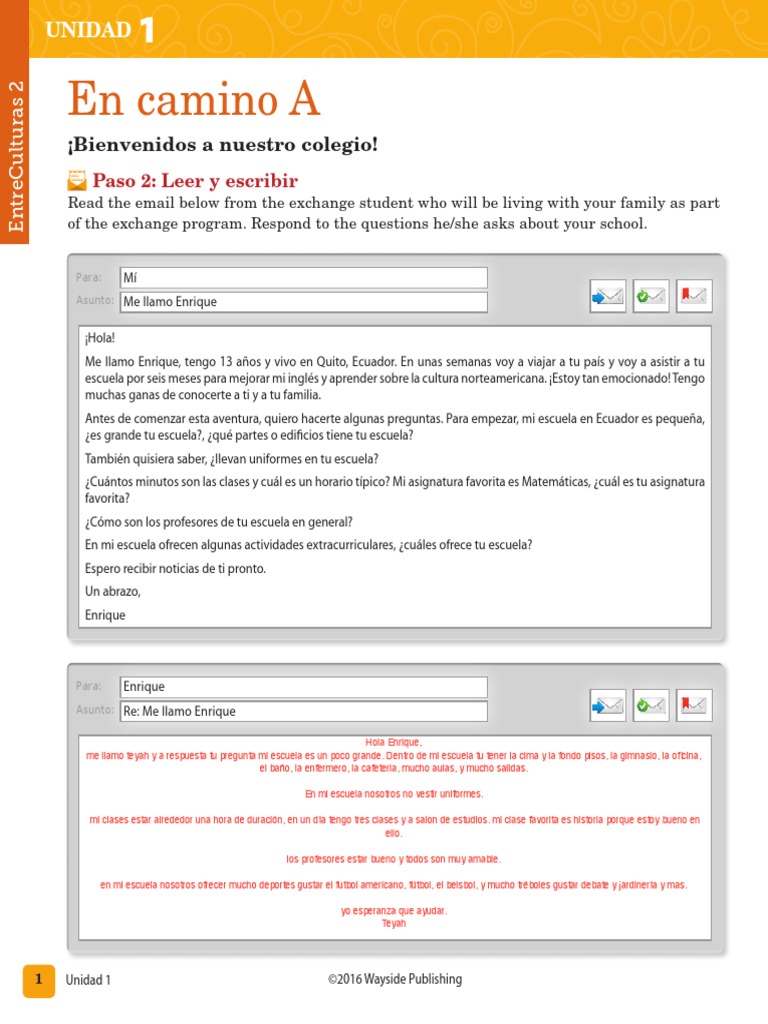 En Camino A Paso 2 Leer y Escribir P. 34 PDF | PDF | Salud y bienestar