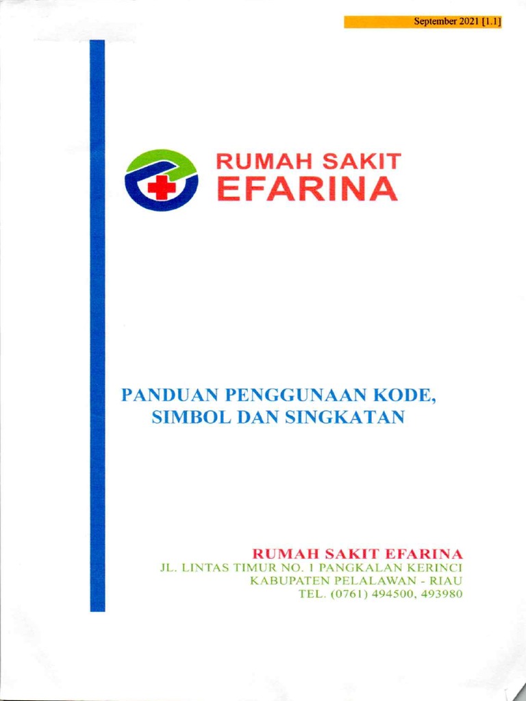 Panduan Penggunaan Kode, Simbol Dan Singkatan 1 | PDF