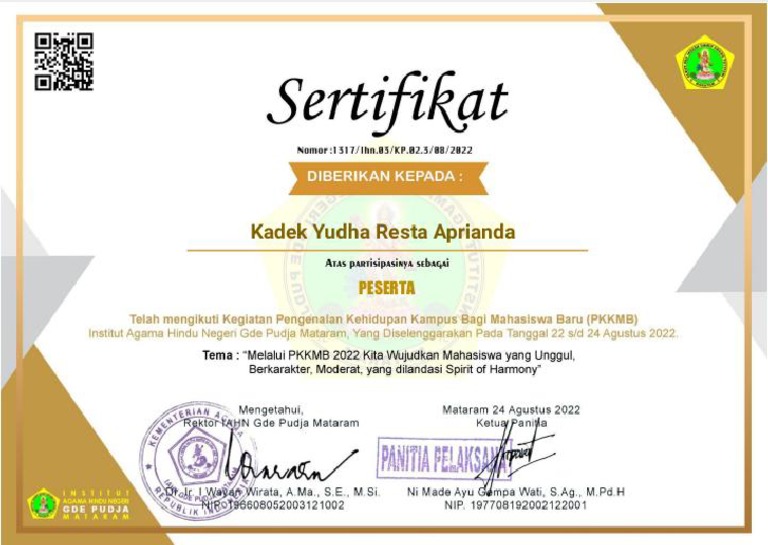 Dokumen Wps Office Sertifikat Pdf