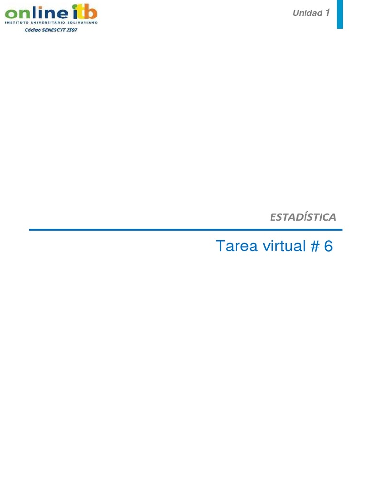 Tarea Virtual # 6 Realizada | PDF | Regresión lineal | Análisis de regresión