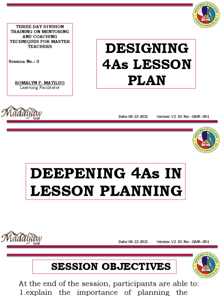 Mastering the 4As: A Guide to Deepening Lesson Planning Through ...