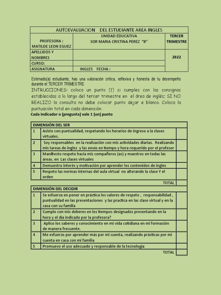 Auto - Eval. Tm3 | PDF