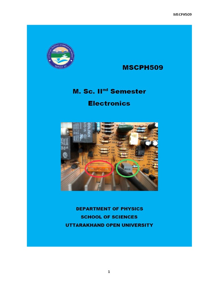 MSCPH 509 | PDF | P–N Junction | Diode