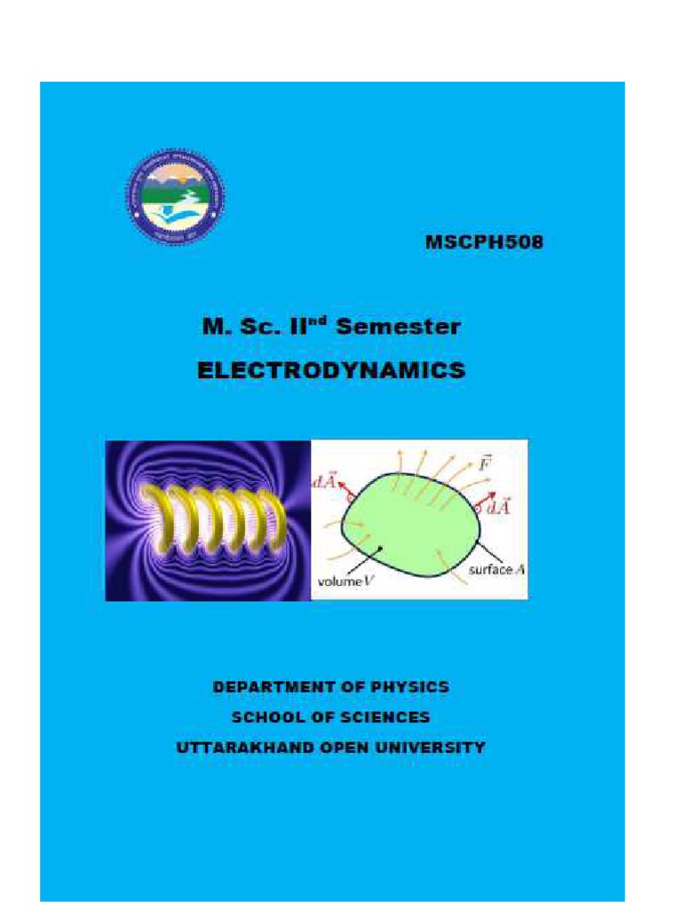 MSCPH 508 | PDF | Dielectric | Differential Equations