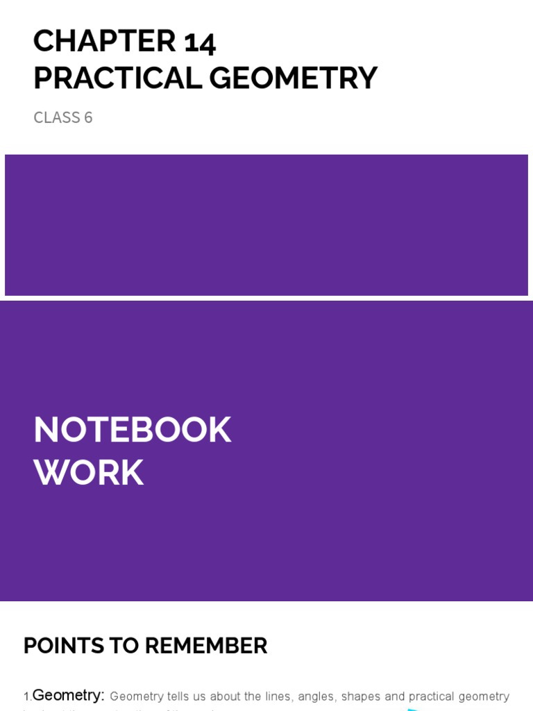 Chapter 14 Practical Geometry | PDF | Circle | Perpendicular