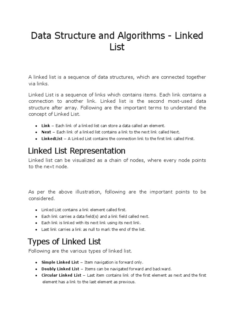 Data Structure Notes | PDF | Computer Programming | Algorithms And Data ...