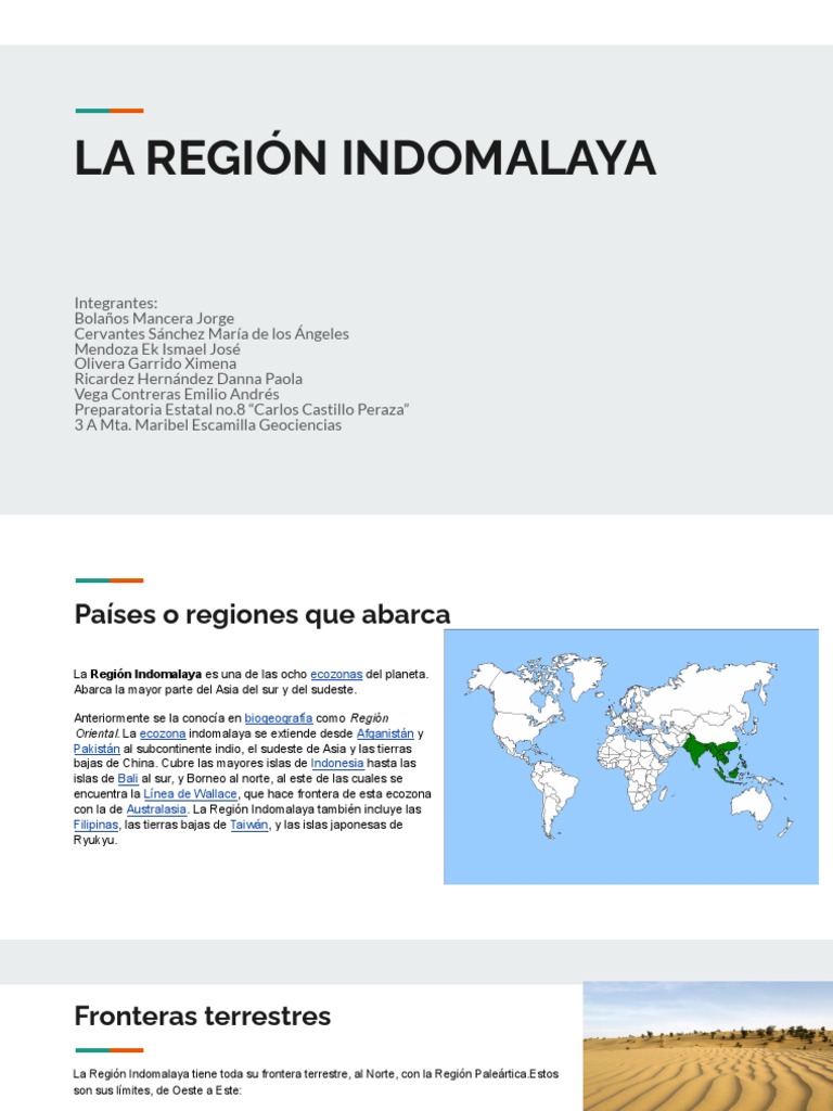 Región Indomalaya | PDF | Biogeografia | Naturaleza
