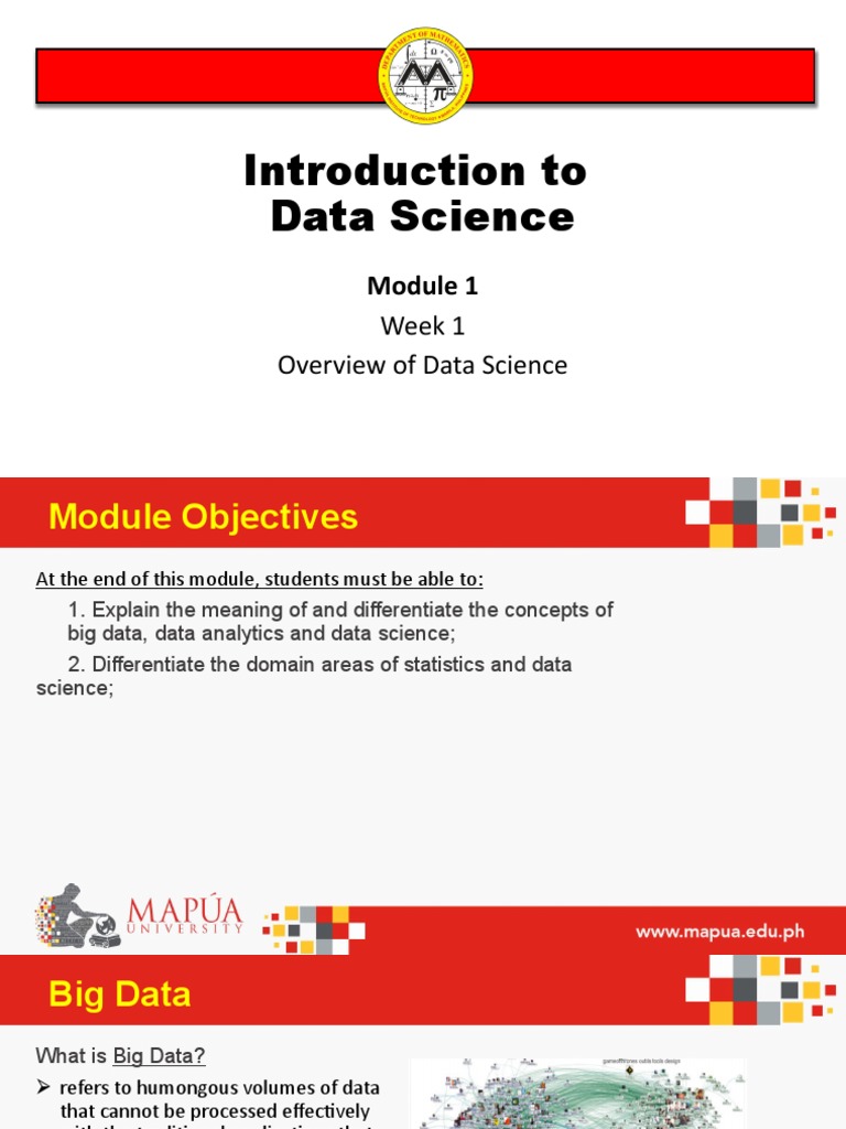 Lesson 1 Overview of Data Science | PDF Lesson 1 Overview of Data Science | PDF