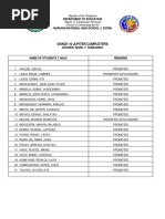 Student Report Card SF9 Template | PDF