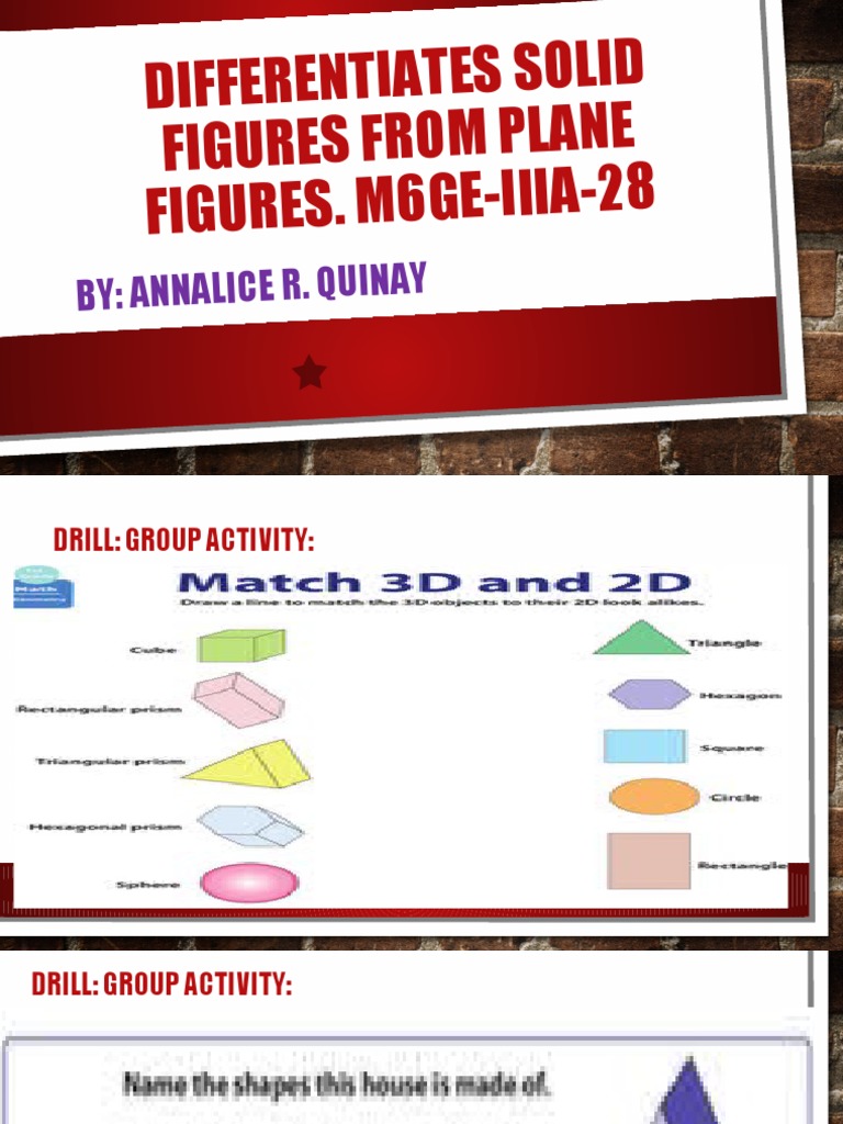 MATH 6 Q3 WEEK 2 Differentiates Solid Figures From Plane Figures ...