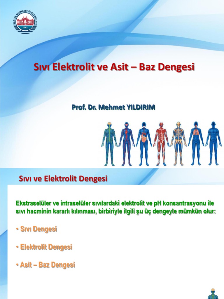 11 Sıvı-Elektrolit Dengesi | PDF