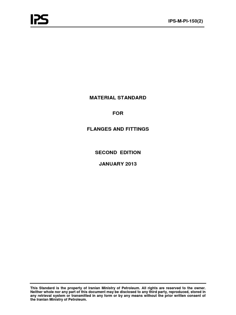 Material Standard For Flanges and Fittings | PDF | Pipe (Fluid ...
