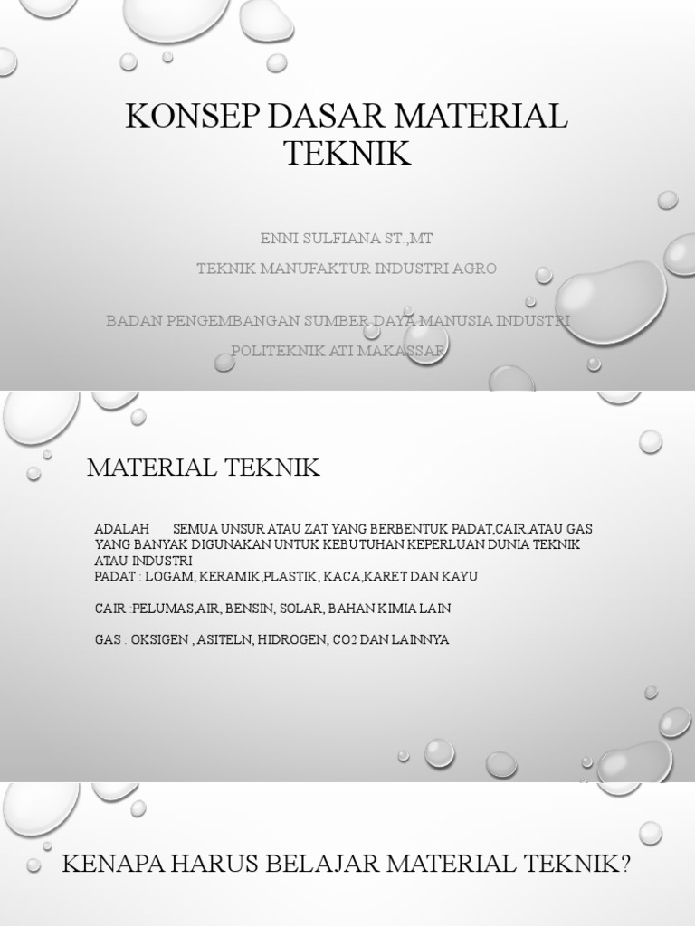 Pertemuan 8. Konsep Dasar Material Teknik | PDF