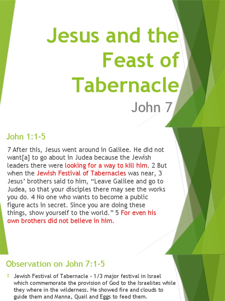 John 7 | PDF | Jesus | Religious Belief And Doctrine