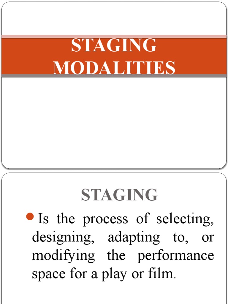 Q Staging Modalities | PDF | Foreign Language Studies | Home & Garden