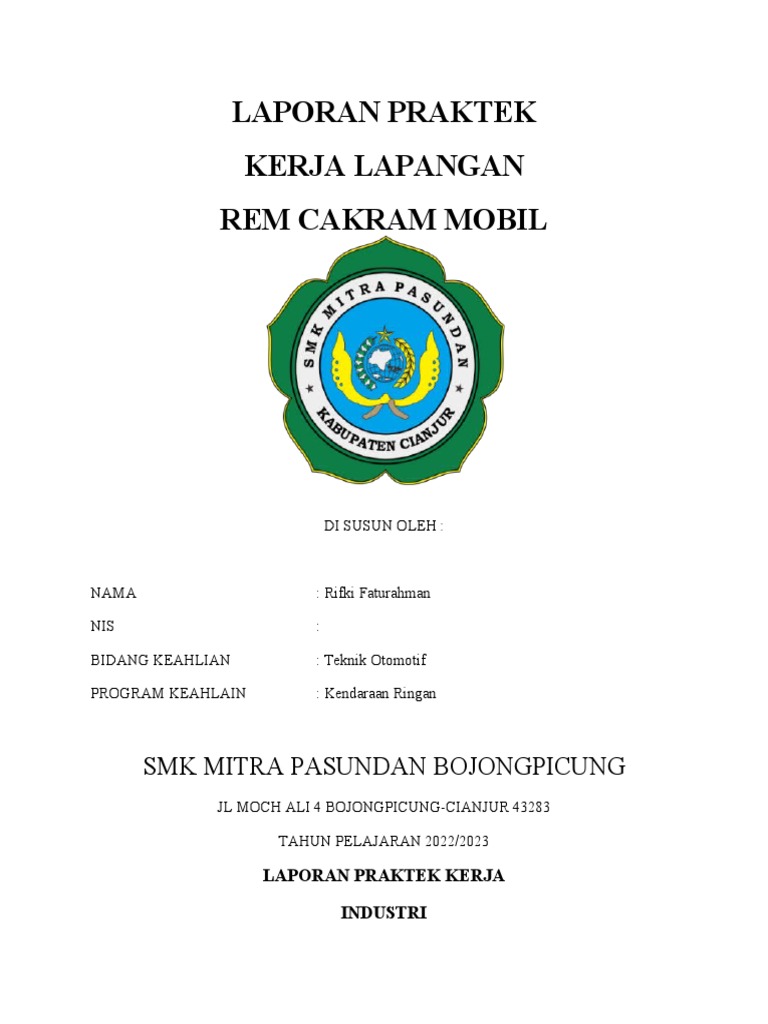 LAPORAN PRAKTEK .Jadi Print | PDF | Teknologi & Rekayasa