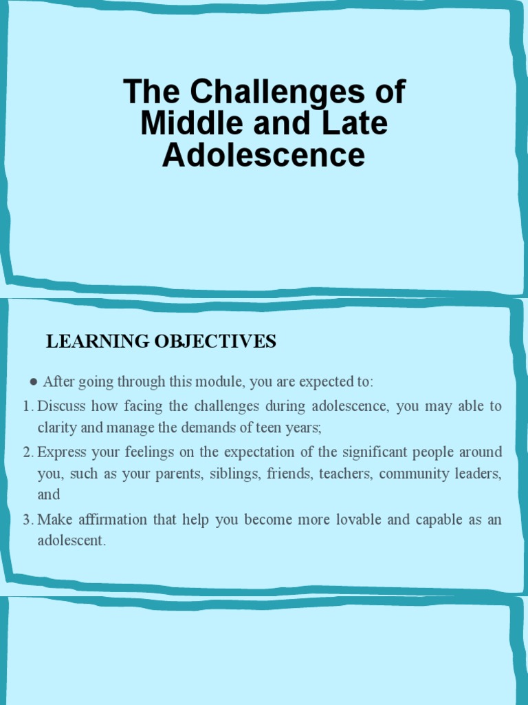 Per Dev Module 4 PPT 4 | PDF | Adolescence | Psychology