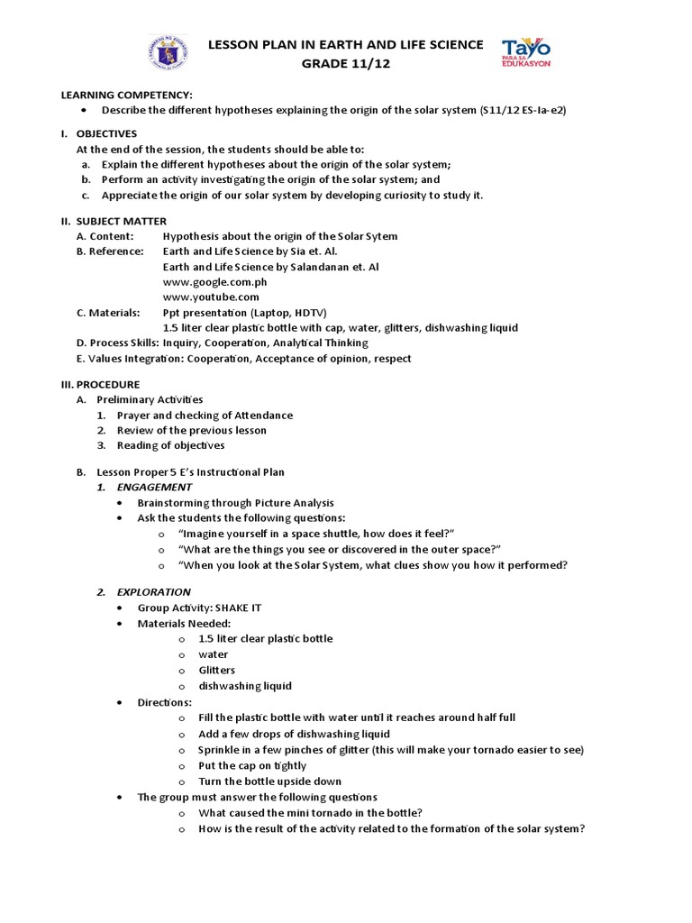 Origin of The Solar System | PDF | Planets | Saturn