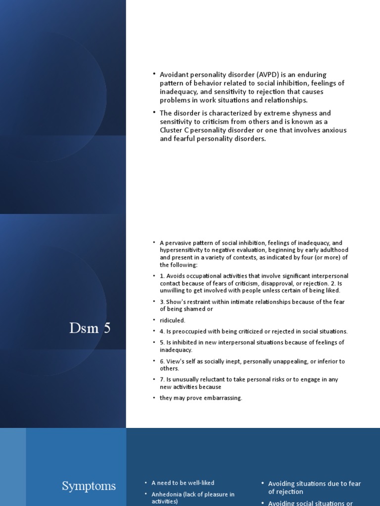 Understanding Avoidant Personality Disorder | PDF | Psychotherapy ...