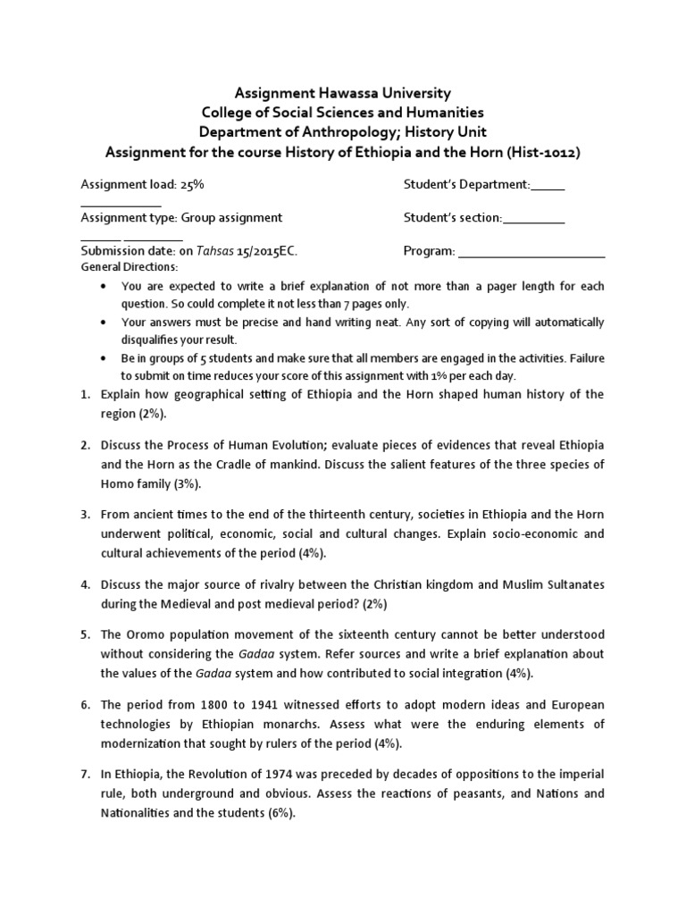 Assignment Hist 1012 | PDF