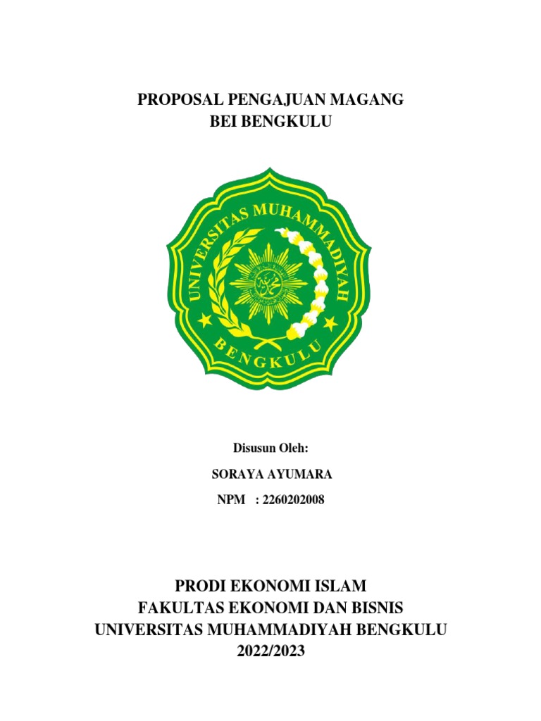 Proposal Pengajuan Magang | PDF