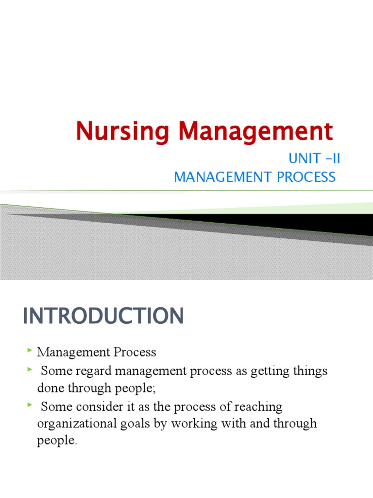 Unit2 Nursing Management | PDF | Swot Analysis | Goal