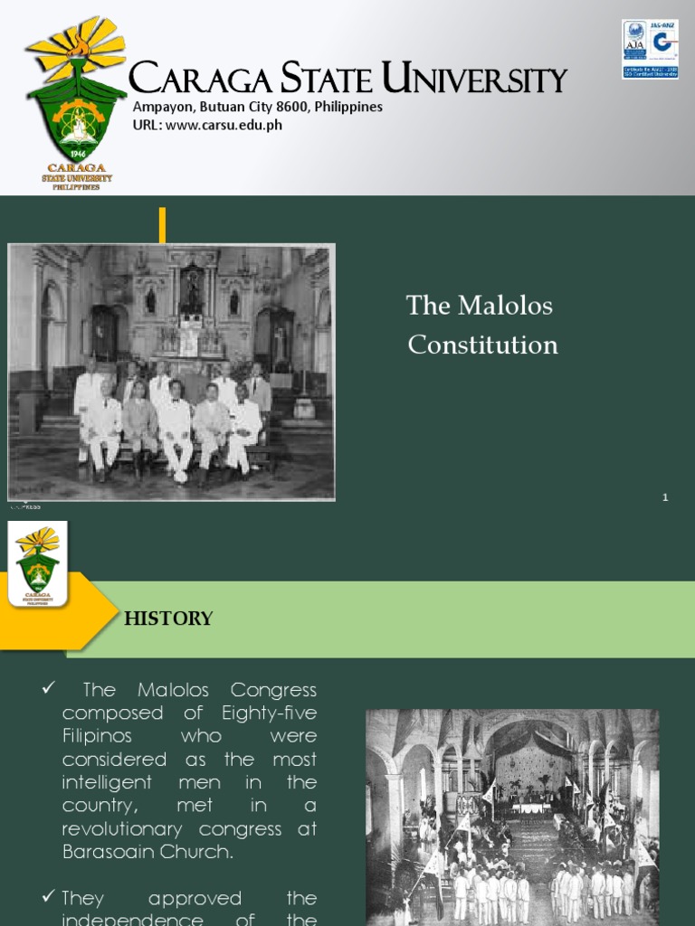 The Salient Points of The Malolos Constitution and 1935 Constitution ...