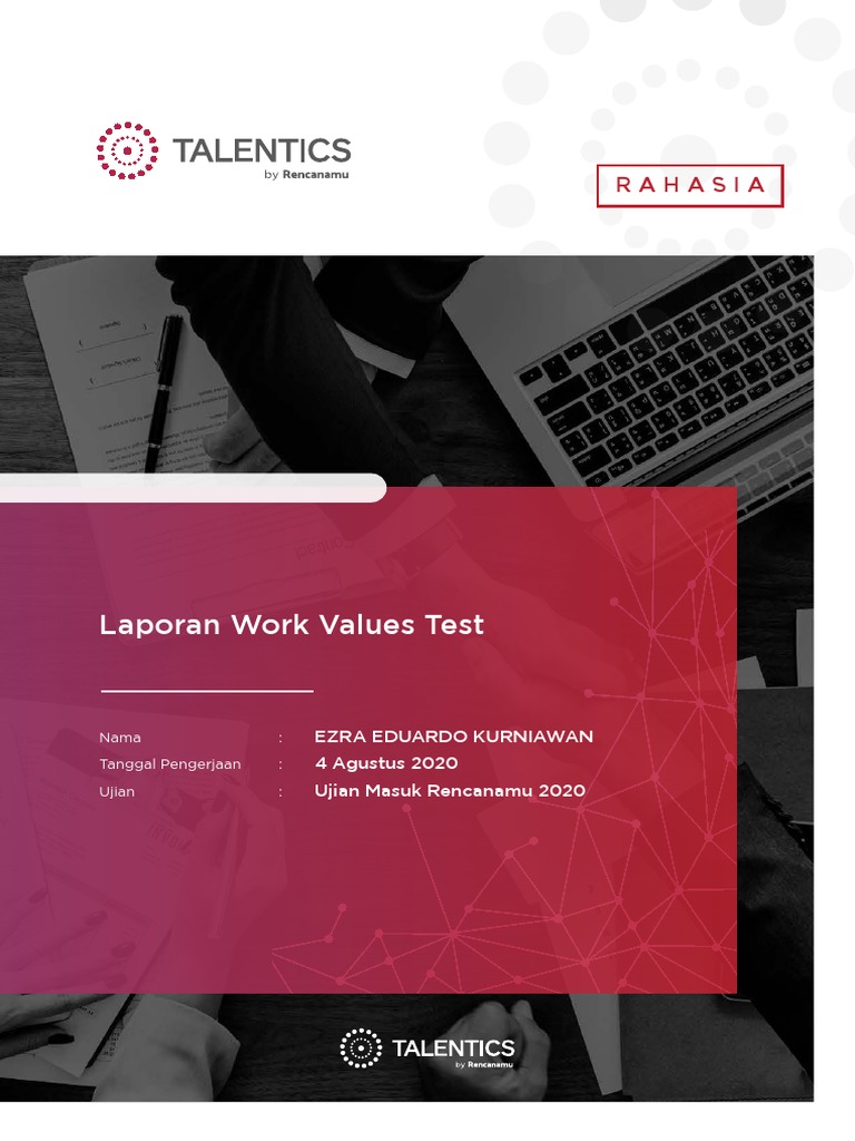 Work Values Test - Talentics Sample Report | PDF
