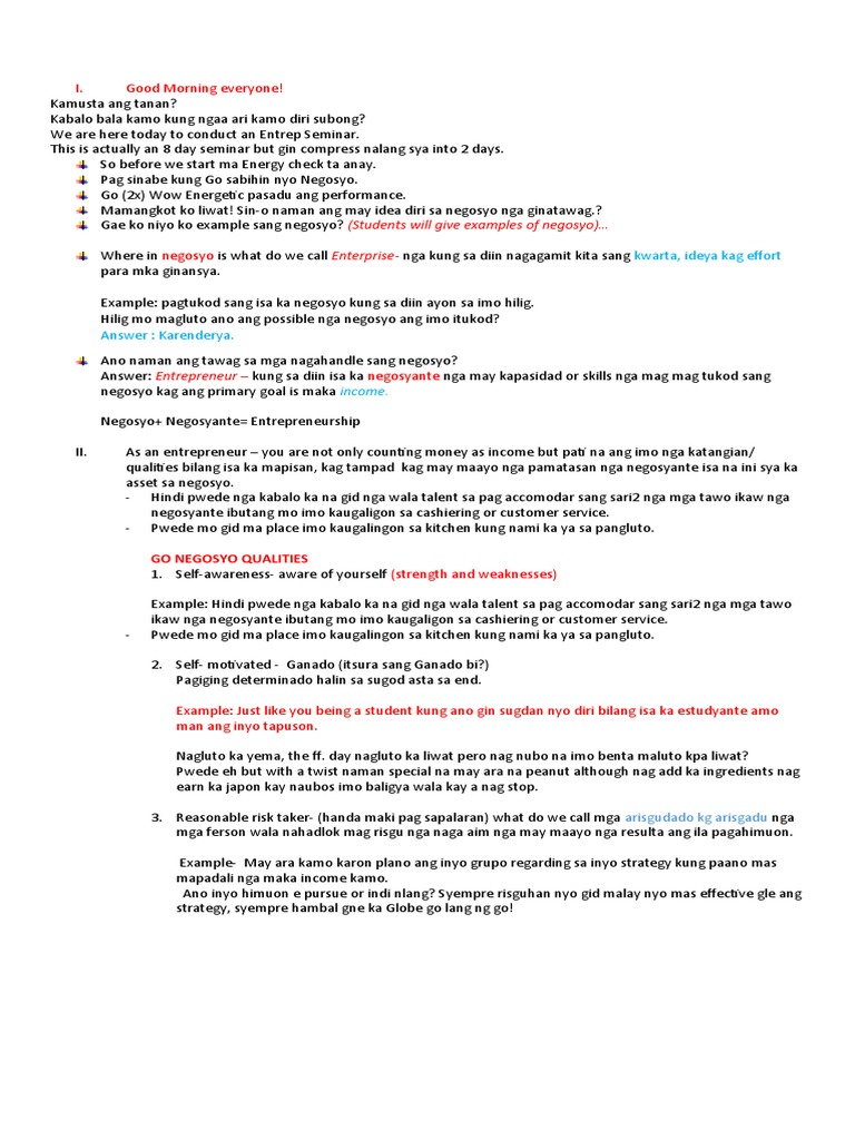 Entrep Discussion | PDF