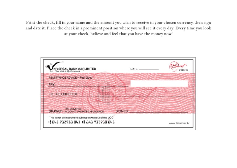 The Secret Check | PDF